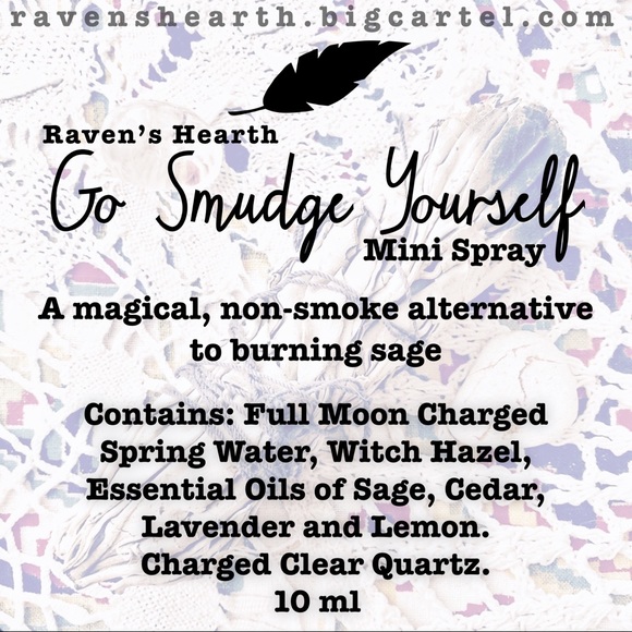 Raven’s Hearth | Other | Go Smudge Yourself Minispray Great For Work ...
